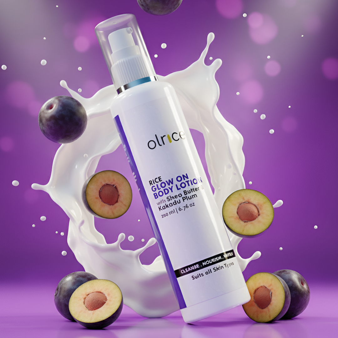 RICE GLOW ON BODY LOTION-With Shea Butter & Kakadu Plum – OLRICE SKINCARE